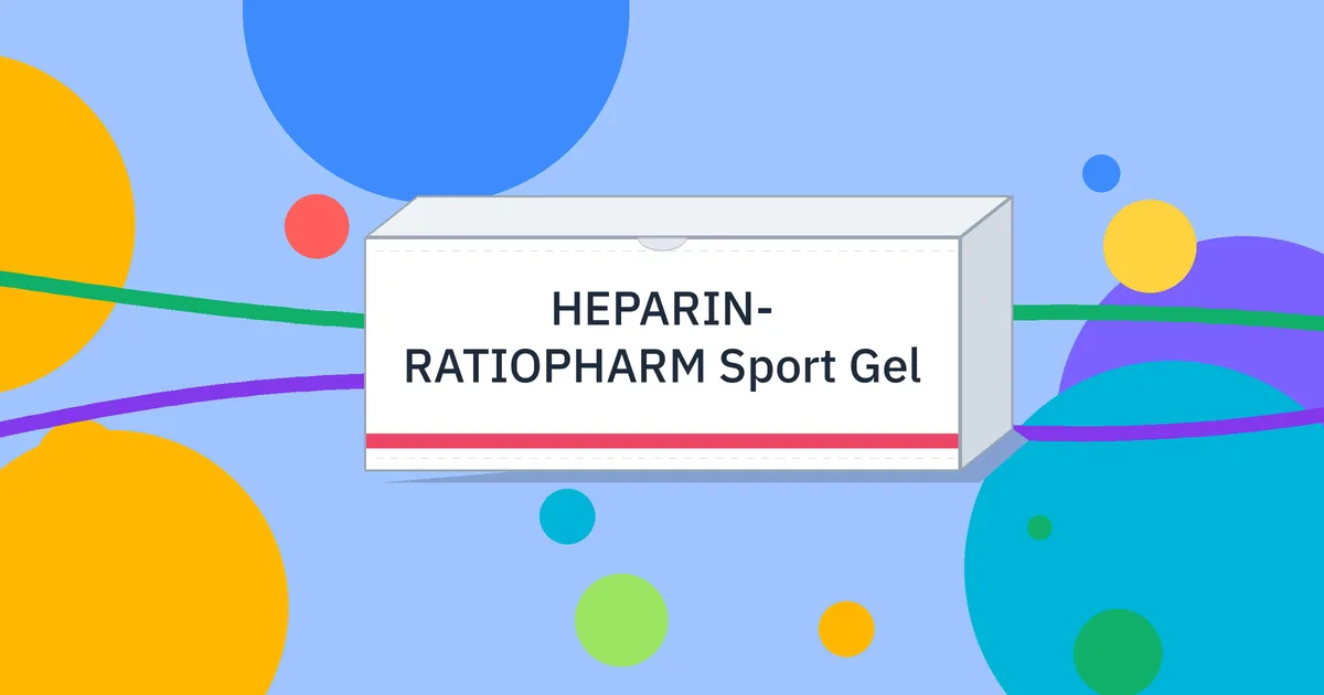 Symbolbild: Packung mit der Aufschrift HEPARIN-RATIOPHARM Sport Gel (PZN 03892312) – Verfügbarkeit und Bezug in Apotheken in Frankfurt am Main