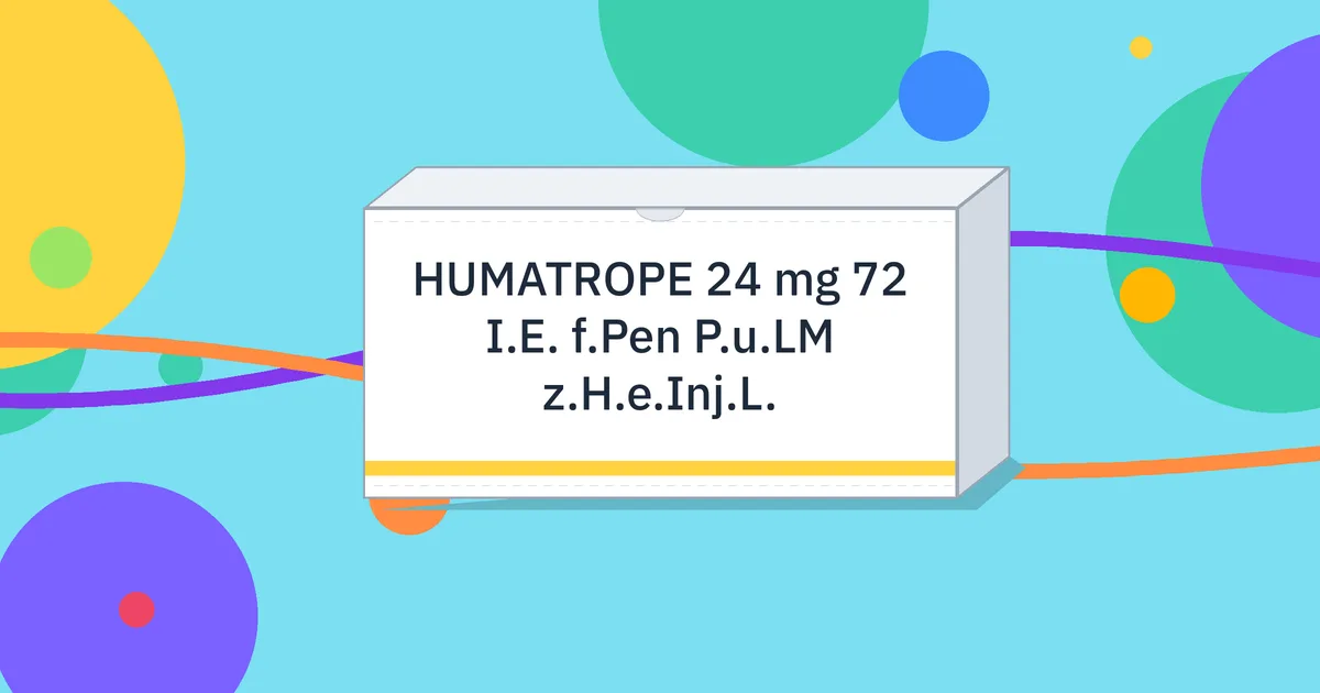 Symbolbild: Packung mit der Aufschrift HUMATROPE 24 mg 72 I.E. f.Pen P.u.LM z.H.e.Inj.L. (PZN 19366175) – Verfügbarkeit und Bezug in Apotheken in Frankfurt am Main
