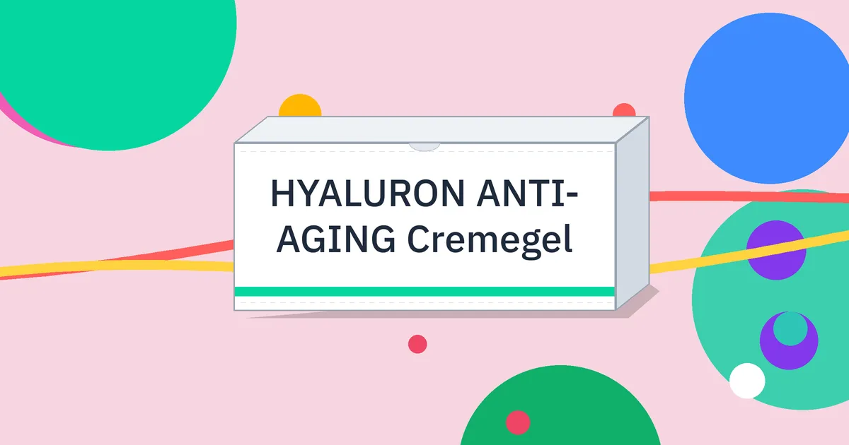 Symbolbild: Packung mit der Aufschrift HYALURON ANTI-AGING Cremegel (PZN 18781593) – Verfügbarkeit und Bezug in Apotheken in Frankfurt am Main