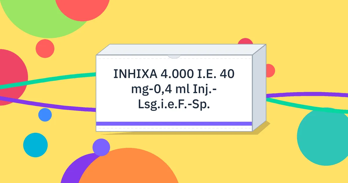 Symbolbild: Packung mit der Aufschrift INHIXA 4.000 I.E. 40 mg-0,4 ml Inj.-Lsg.i.e.F.-Sp. (PZN 19918344) – Verfügbarkeit und Bezug in Apotheken in Frankfurt am Main