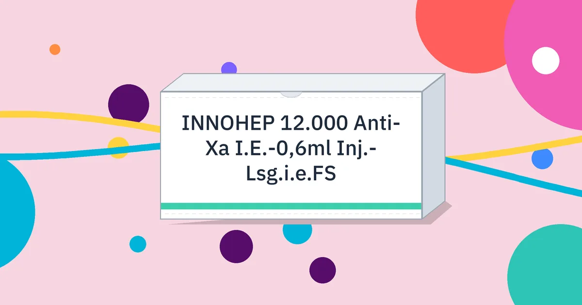 Symbolbild: Packung mit der Aufschrift INNOHEP 12.000 Anti-Xa I.E.-0,6ml Inj.-Lsg.i.e.FS (PZN 18379885) – Verfügbarkeit und Bezug in Apotheken in Frankfurt am Main