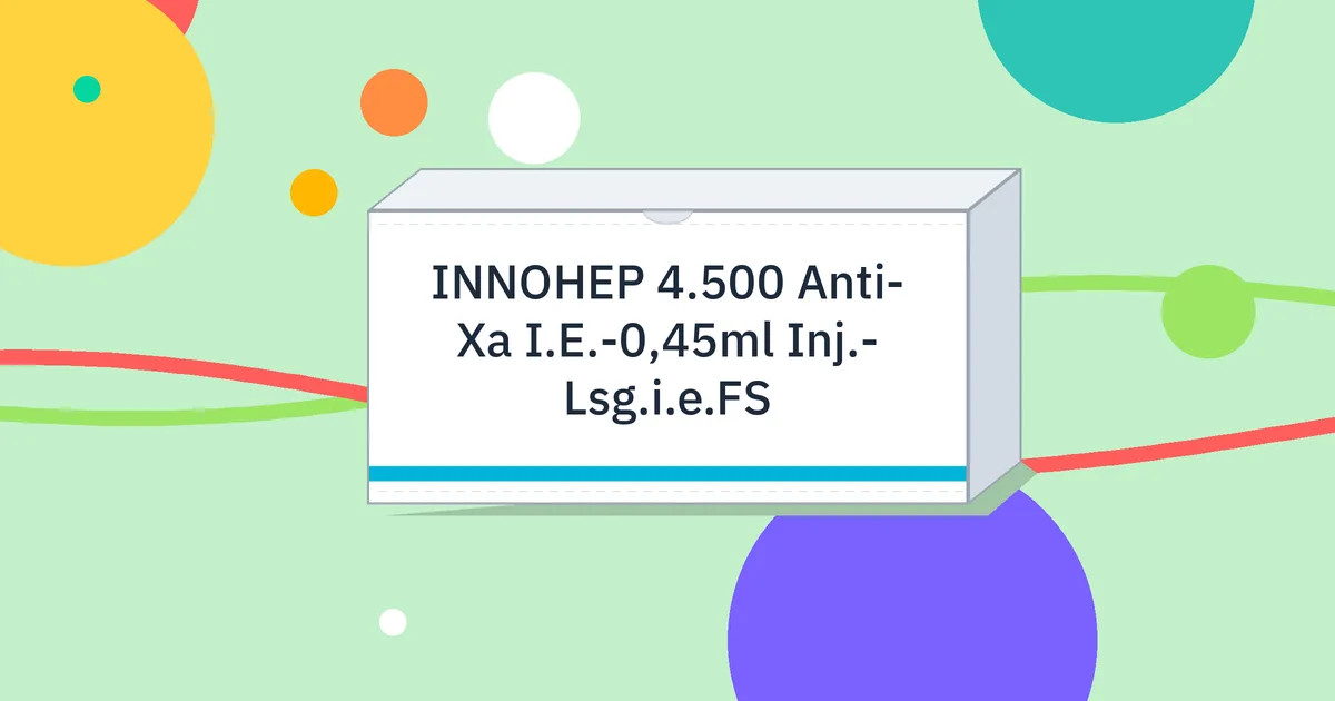 Symbolbild: Packung mit der Aufschrift INNOHEP 4.500 Anti-Xa I.E.-0,45ml Inj.-Lsg.i.e.FS (PZN 17920986) – Verfügbarkeit und Bezug in Apotheken in Frankfurt am Main