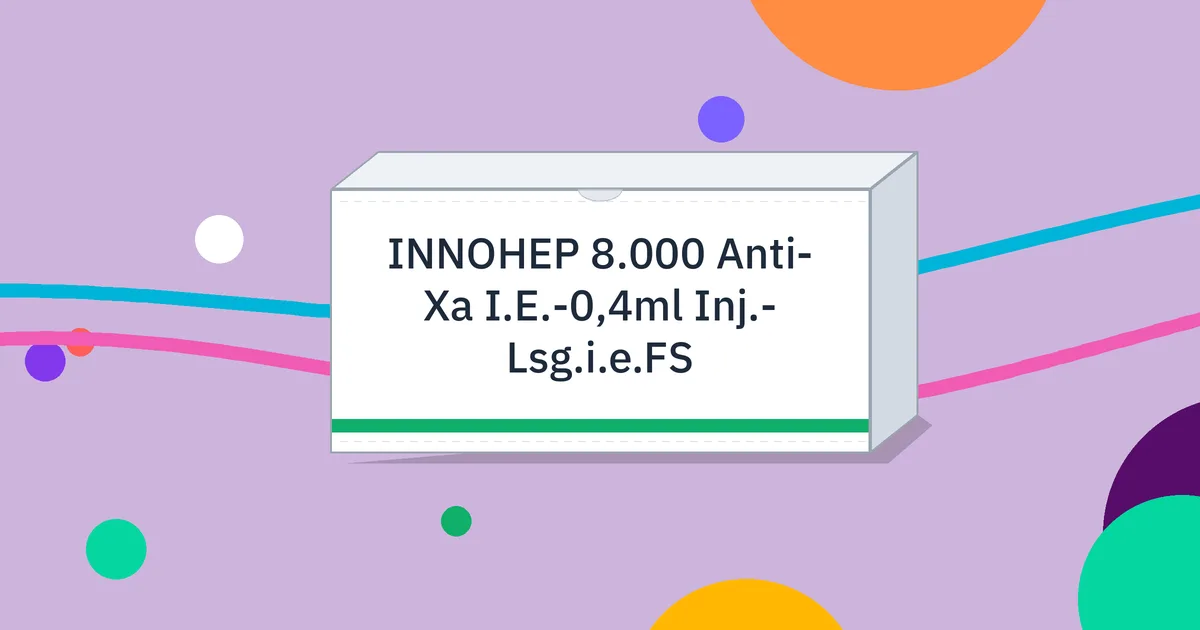 Symbolbild: Packung mit der Aufschrift INNOHEP 8.000 Anti-Xa I.E.-0,4ml Inj.-Lsg.i.e.FS (PZN 17293118) – Verfügbarkeit und Bezug in Apotheken in Frankfurt am Main
