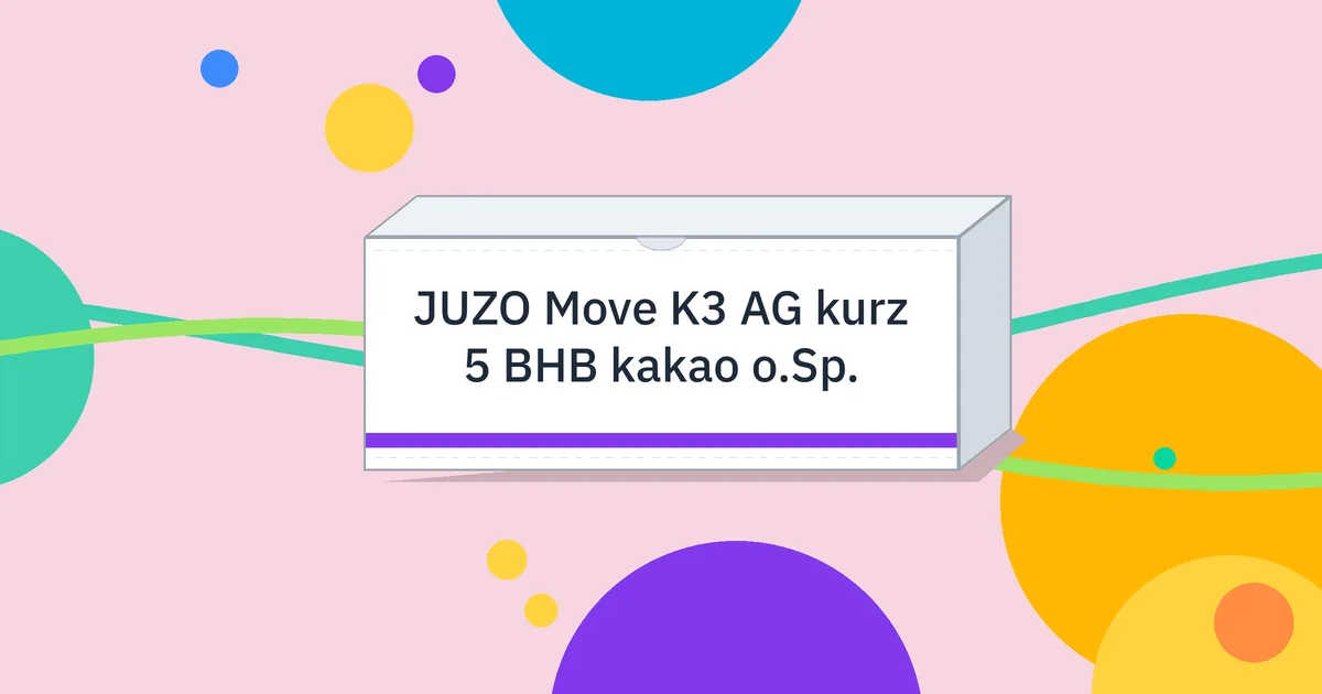 Symbolbild: Packung mit der Aufschrift JUZO Move K3 AG kurz 5 BHB kakao o.Sp. (PZN 18593590) – Verfügbarkeit und Bezug in Apotheken in Frankfurt am Main