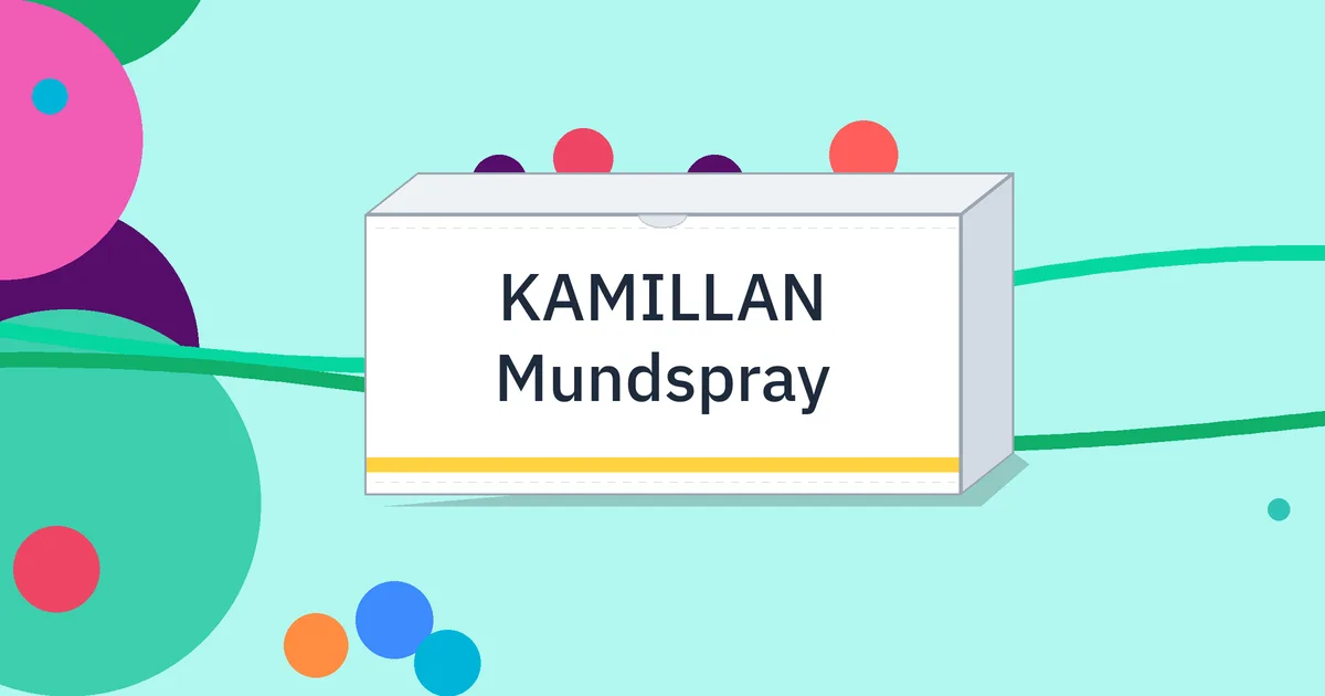 Symbolbild: Packung mit der Aufschrift KAMILLAN Mundspray (PZN 11213207) – Verfügbarkeit und Bezug in Apotheken in Frankfurt am Main