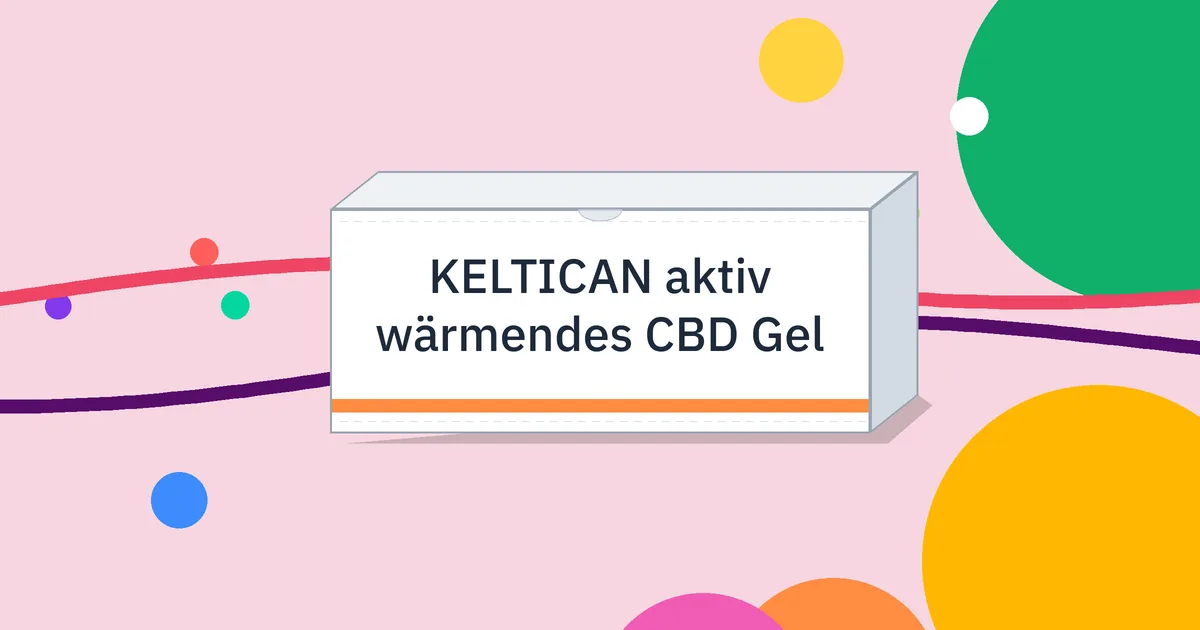 Symbolbild: Packung mit der Aufschrift KELTICAN aktiv wärmendes CBD Gel (PZN 20210254) – Verfügbarkeit und Bezug in Apotheken in Frankfurt am Main