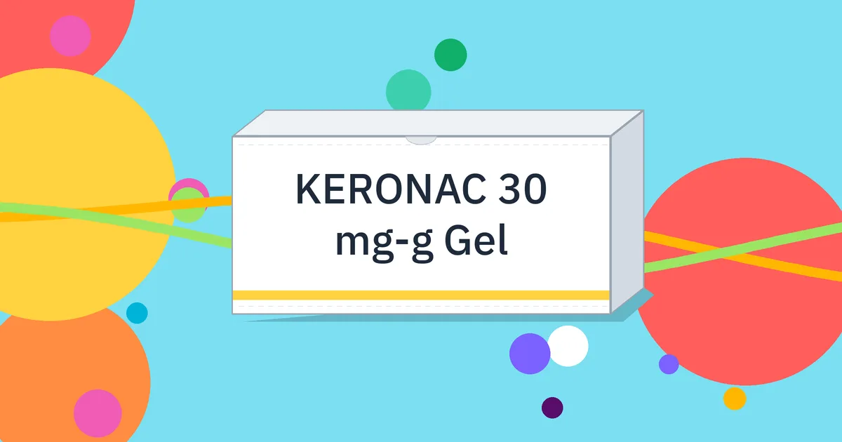Symbolbild: Packung mit der Aufschrift KERONAC 30 mg-g Gel (PZN 19411645) – Verfügbarkeit und Bezug in Apotheken in Frankfurt am Main