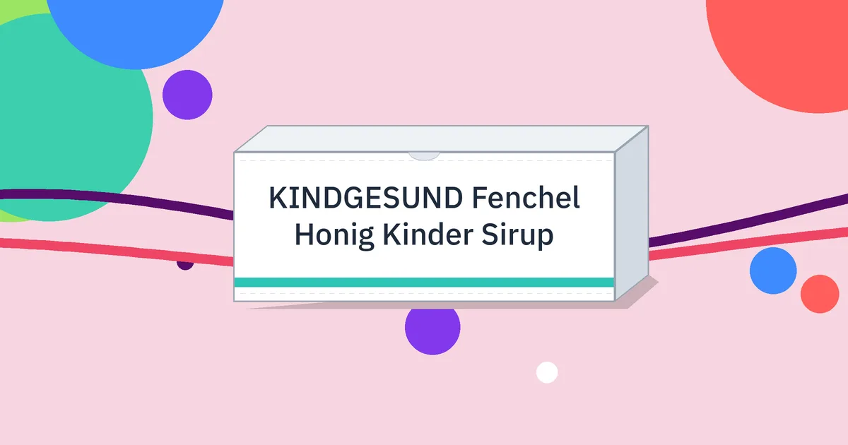 Symbolbild: Packung mit der Aufschrift KINDGESUND Fenchel Honig Kinder Sirup (PZN 17930068) – Verfügbarkeit und Bezug in Apotheken in Frankfurt am Main