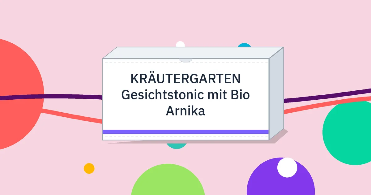 Symbolbild: Packung mit der Aufschrift KRÄUTERGARTEN Gesichtstonic mit Bio Arnika (PZN 14292242) – Verfügbarkeit und Bezug in Apotheken in Frankfurt am Main