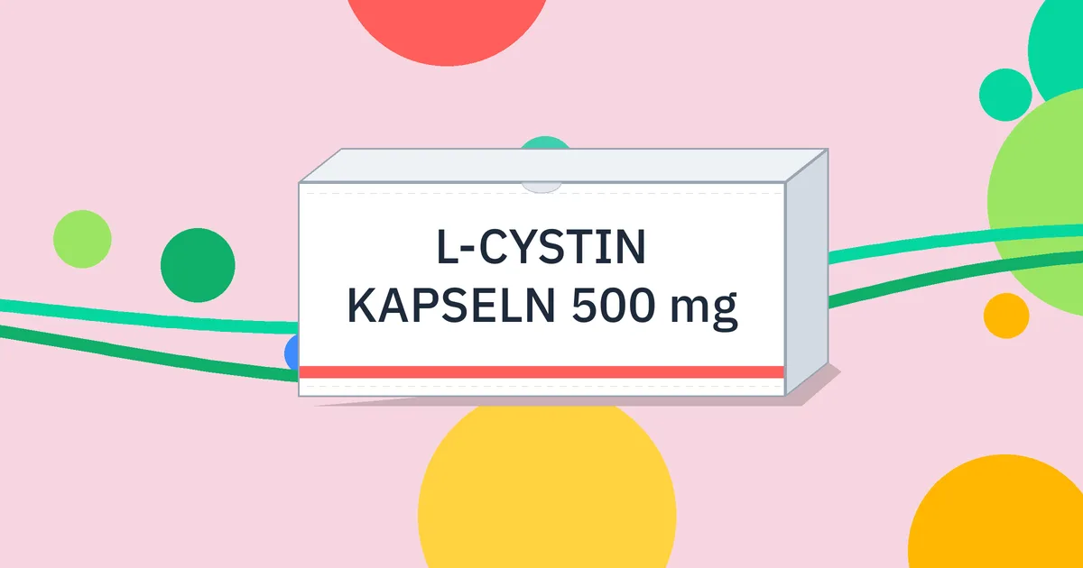 Symbolbild: Packung mit der Aufschrift L-CYSTIN KAPSELN 500 mg (PZN 09115673) – Verfügbarkeit und Bezug in Apotheken in Frankfurt am Main