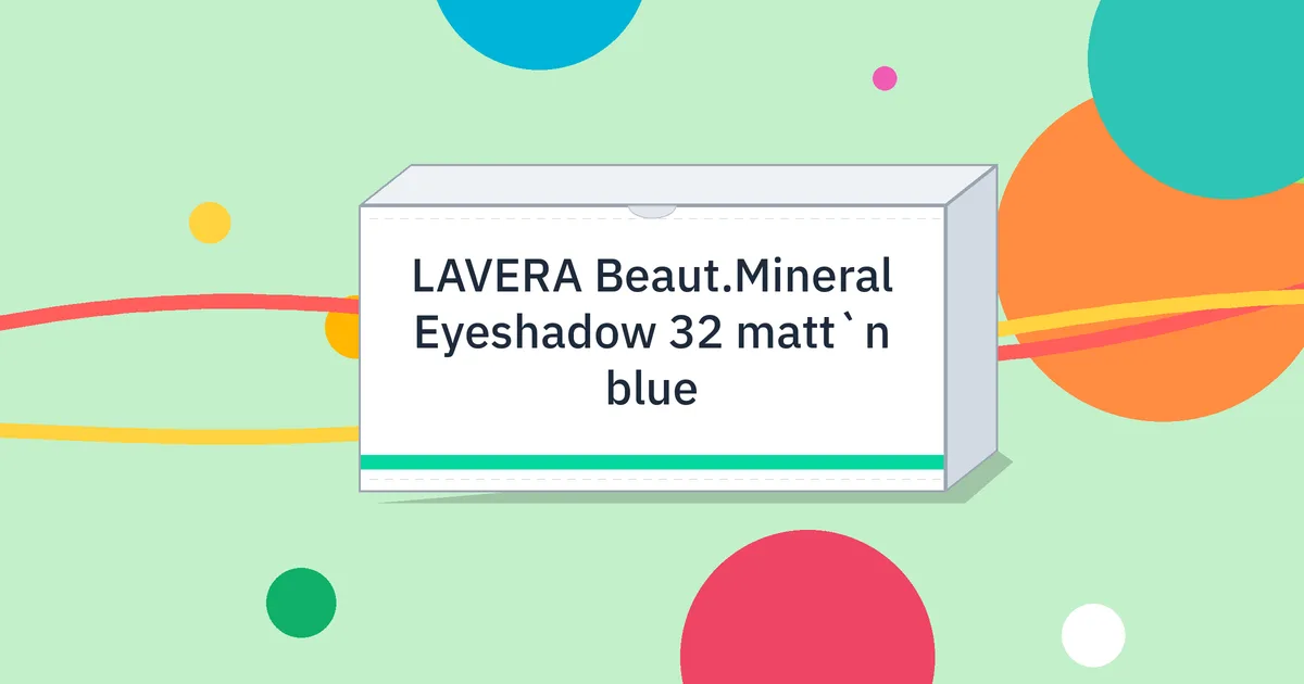 Symbolbild: Packung mit der Aufschrift LAVERA Beaut.Mineral Eyeshadow 32 matt`n blue (PZN 14024961) – Verfügbarkeit und Bezug in Apotheken in Frankfurt am Main