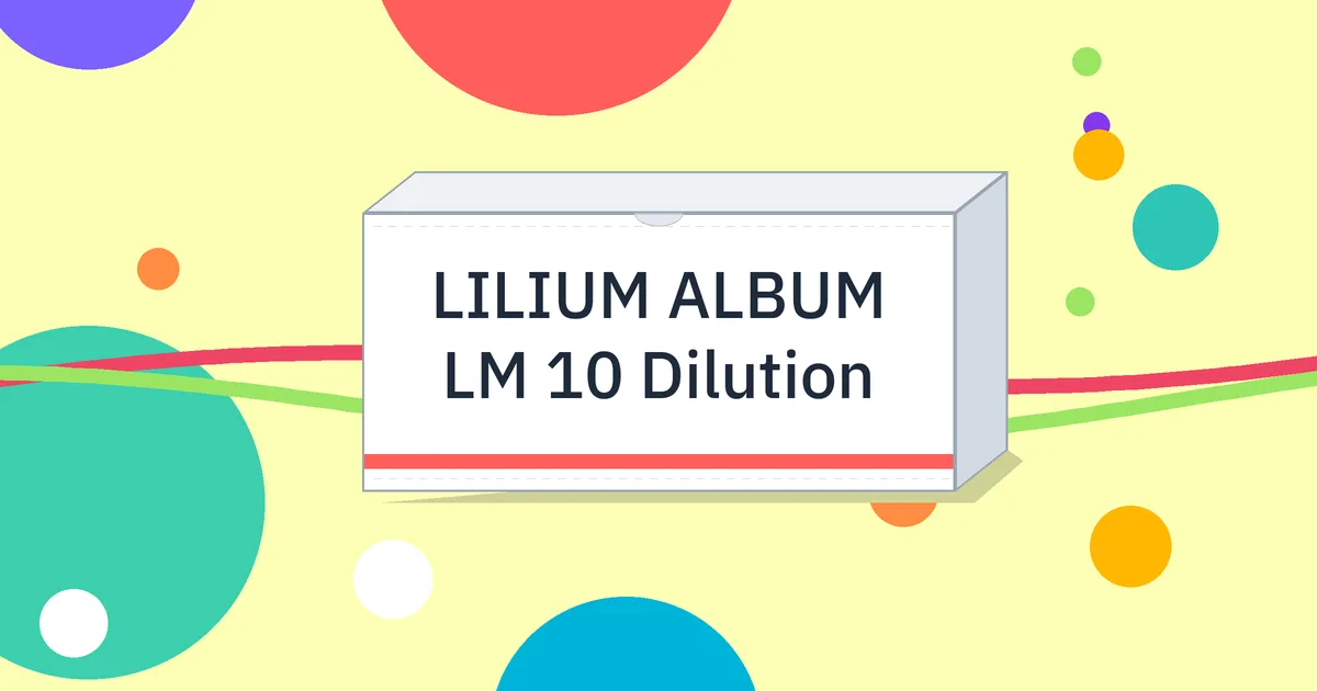 Symbolbild: Packung mit der Aufschrift LILIUM ALBUM LM 10 Dilution (PZN 12930626) – Verfügbarkeit und Bezug in Apotheken in Frankfurt am Main