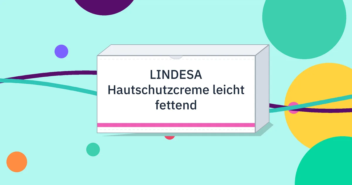 Symbolbild: Packung mit der Aufschrift LINDESA Hautschutzcreme leicht fettend (PZN 20349093) – Verfügbarkeit und Bezug in Apotheken in Frankfurt am Main