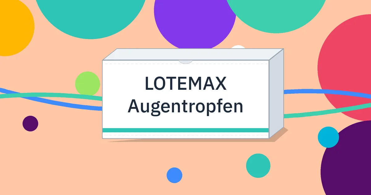 Symbolbild: Packung mit der Aufschrift LOTEMAX Augentropfen (PZN 03670043) – Verfügbarkeit und Bezug in Apotheken in Frankfurt am Main