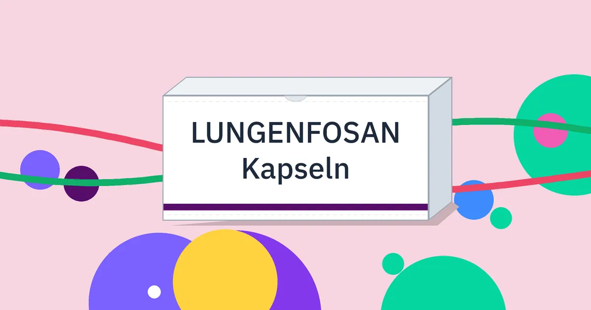 Symbolbild: Packung mit der Aufschrift LUNGENFOSAN Kapseln (PZN 17195798) – Verfügbarkeit und Bezug in Apotheken in Frankfurt am Main