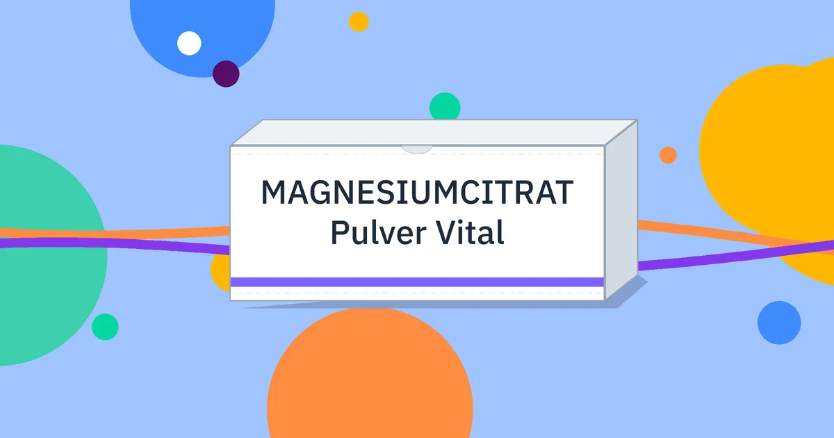 Symbolbild: Packung mit der Aufschrift MAGNESIUMCITRAT Pulver Vital (PZN 11316290) – Verfügbarkeit und Bezug in Apotheken in Frankfurt am Main