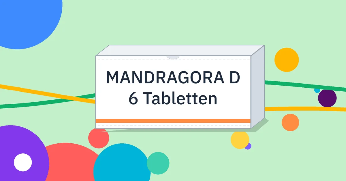 Symbolbild: Packung mit der Aufschrift MANDRAGORA D 6 Tabletten (PZN 02802991) – Verfügbarkeit und Bezug in Apotheken in Frankfurt am Main