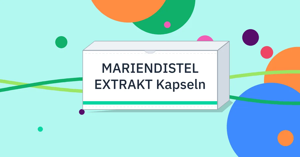 Symbolbild: Packung mit der Aufschrift MARIENDISTEL EXTRAKT Kapseln (PZN 17258079) – Verfügbarkeit und Bezug in Apotheken in Frankfurt am Main