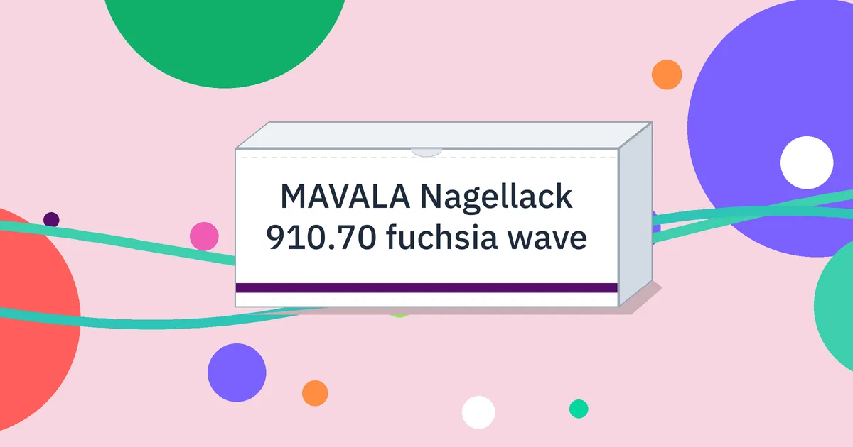 Symbolbild: Packung mit der Aufschrift MAVALA Nagellack 910.70 fuchsia wave (PZN 16152396) – Verfügbarkeit und Bezug in Apotheken in Frankfurt am Main