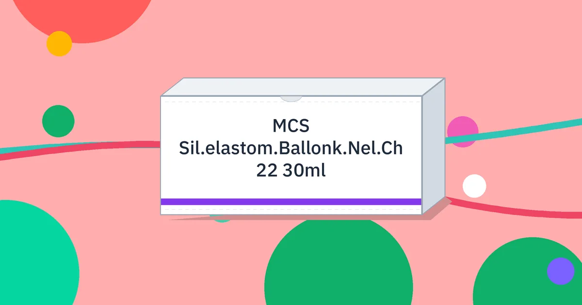 Symbolbild: Packung mit der Aufschrift MCS Sil.elastom.Ballonk.Nel.Ch 22 30ml (PZN 04802452) – Verfügbarkeit und Bezug in Apotheken in Frankfurt am Main