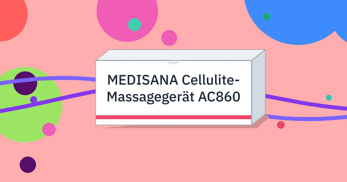 Symbolbild: Packung mit der Aufschrift MEDISANA Cellulite-Massagegerät AC860 (PZN 20902302) – Verfügbarkeit und Bezug in Apotheken in Frankfurt am Main