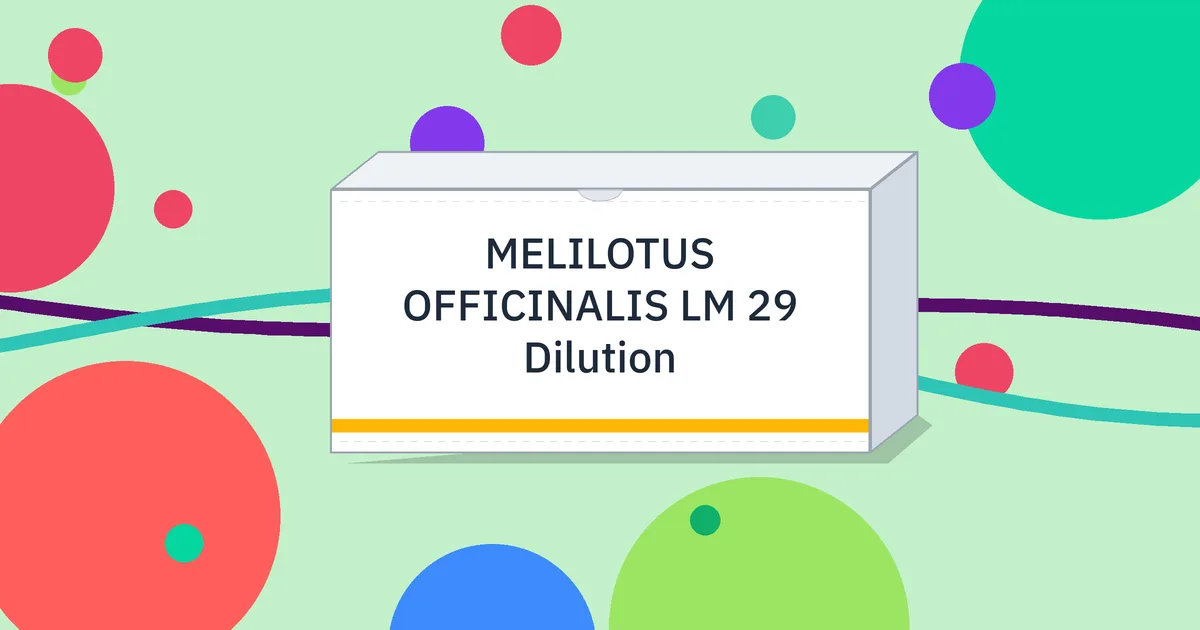 Symbolbild: Packung mit der Aufschrift MELILOTUS OFFICINALIS LM 29 Dilution (PZN 13603065) – Verfügbarkeit und Bezug in Apotheken in Frankfurt am Main