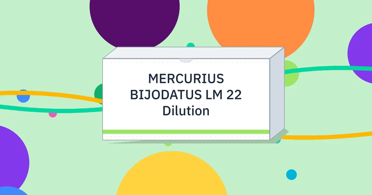 Symbolbild: Packung mit der Aufschrift MERCURIUS BIJODATUS LM 22 Dilution (PZN 12948715) – Verfügbarkeit und Bezug in Apotheken in Frankfurt am Main
