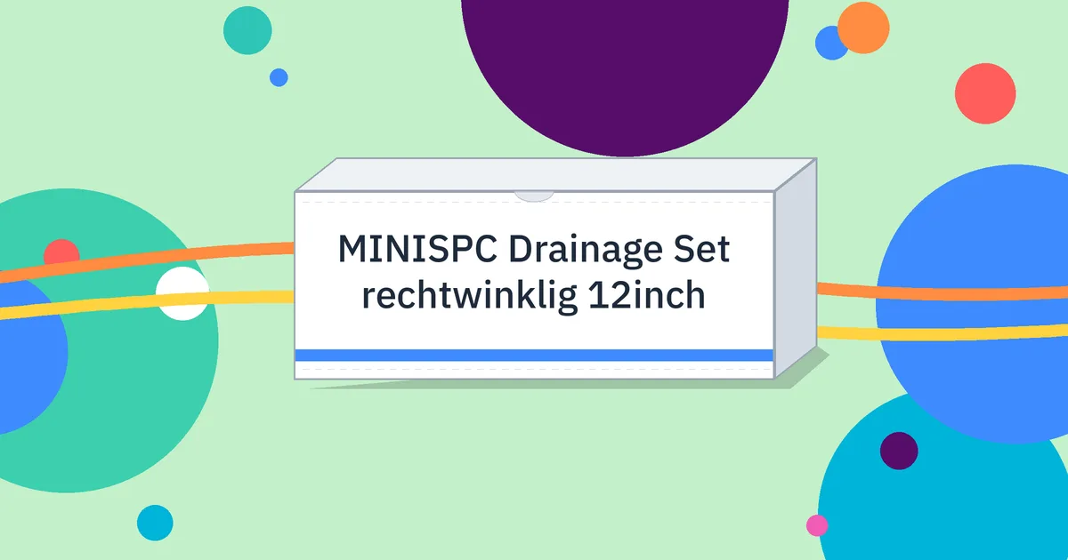Symbolbild: Packung mit der Aufschrift MINISPC Drainage Set rechtwinklig 12inch (PZN 20821495) – Verfügbarkeit und Bezug in Apotheken in Frankfurt am Main
