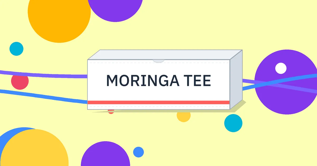 Symbolbild: Packung mit der Aufschrift MORINGA TEE (PZN 10296906) – Verfügbarkeit und Bezug in Apotheken in Frankfurt am Main