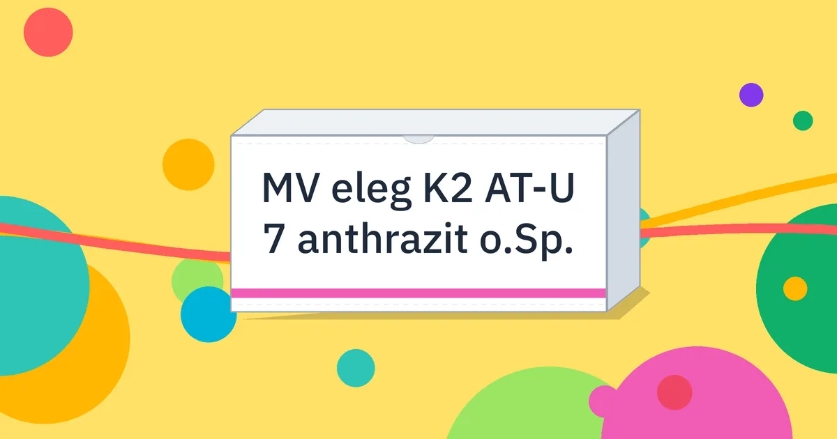 Symbolbild: Packung mit der Aufschrift MV eleg K2 AT-U 7 anthrazit o.Sp. (PZN 00643301) – Verfügbarkeit und Bezug in Apotheken in Frankfurt am Main