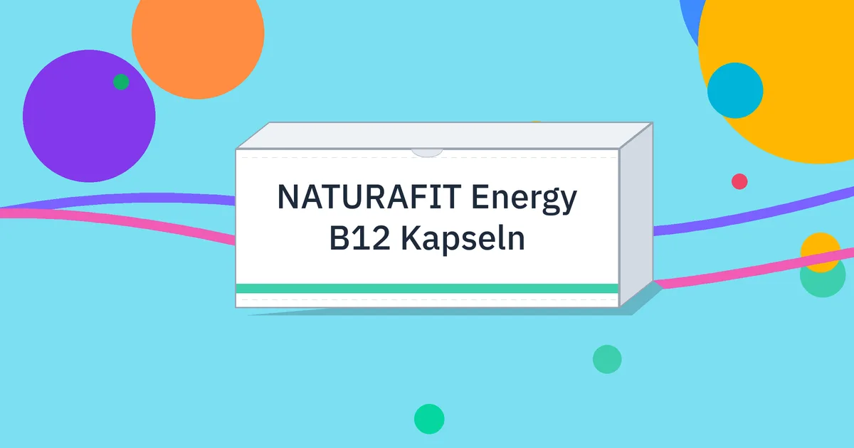 Symbolbild: Packung mit der Aufschrift NATURAFIT Energy B12 Kapseln (PZN 13058484) – Verfügbarkeit und Bezug in Apotheken in Frankfurt am Main