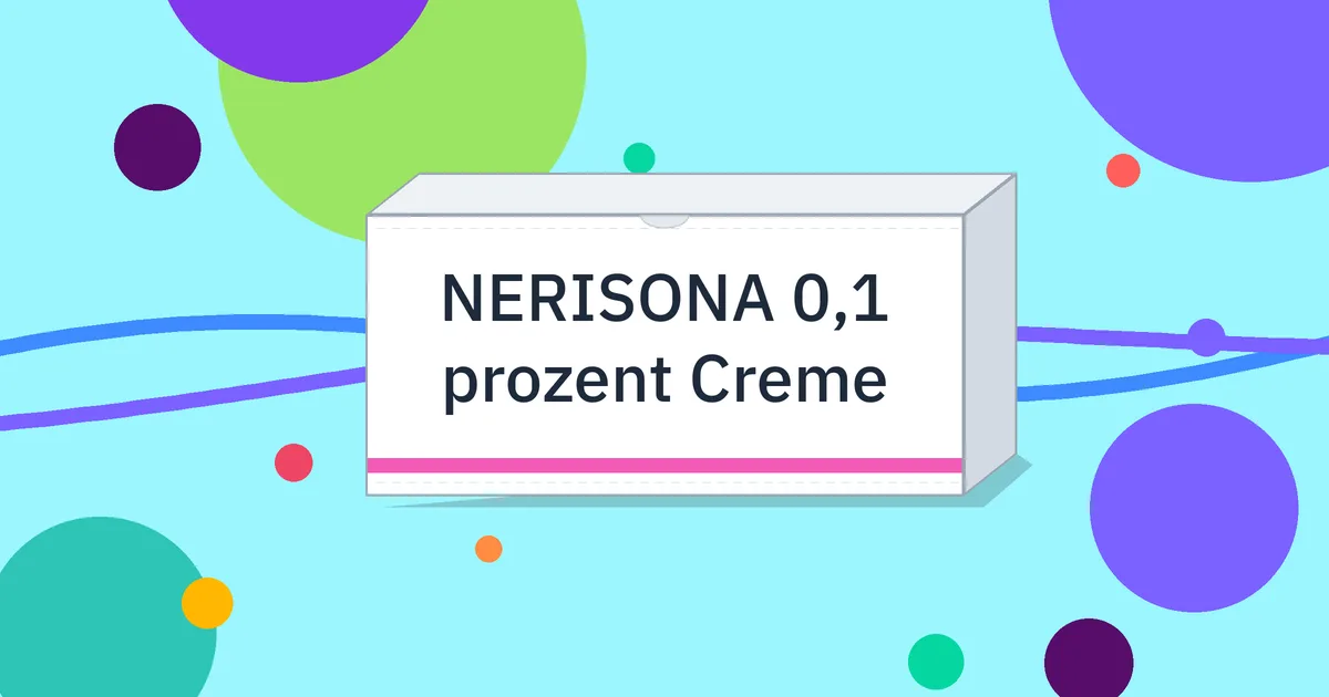 Symbolbild: Packung mit der Aufschrift NERISONA 0,1 prozent Creme (PZN 01692721) – Verfügbarkeit und Bezug in Apotheken in Frankfurt am Main