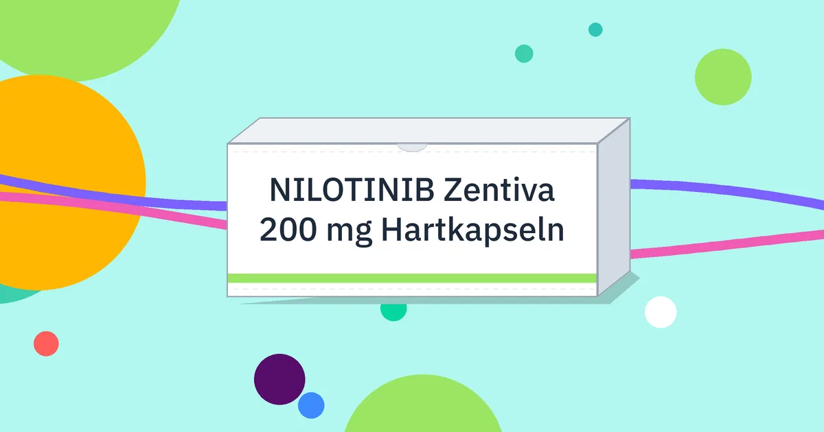 Symbolbild: Packung mit der Aufschrift NILOTINIB Zentiva 200 mg Hartkapseln (PZN 19339741) – Verfügbarkeit und Bezug in Apotheken in Frankfurt am Main