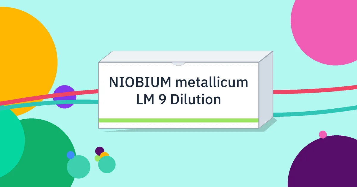 Symbolbild: Packung mit der Aufschrift NIOBIUM metallicum LM 9 Dilution (PZN 13619089) – Verfügbarkeit und Bezug in Apotheken in Frankfurt am Main