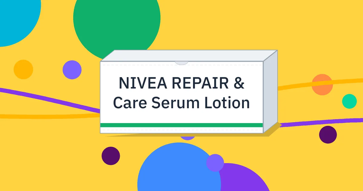 Symbolbild: Packung mit der Aufschrift NIVEA REPAIR & Care Serum Lotion (PZN 20686063) – Verfügbarkeit und Bezug in Apotheken in Frankfurt am Main