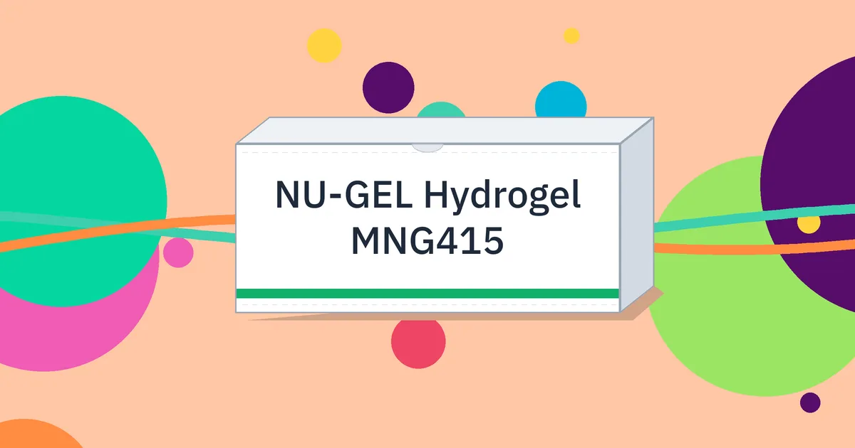 Symbolbild: Packung mit der Aufschrift NU-GEL Hydrogel MNG415 (PZN 11229591) – Verfügbarkeit und Bezug in Apotheken in Frankfurt am Main