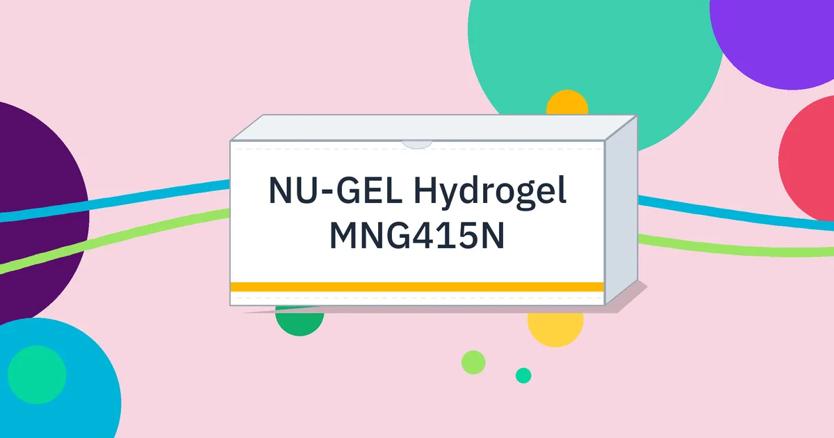 Symbolbild: Packung mit der Aufschrift NU-GEL Hydrogel MNG415N (PZN 03809736) – Verfügbarkeit und Bezug in Apotheken in Frankfurt am Main
