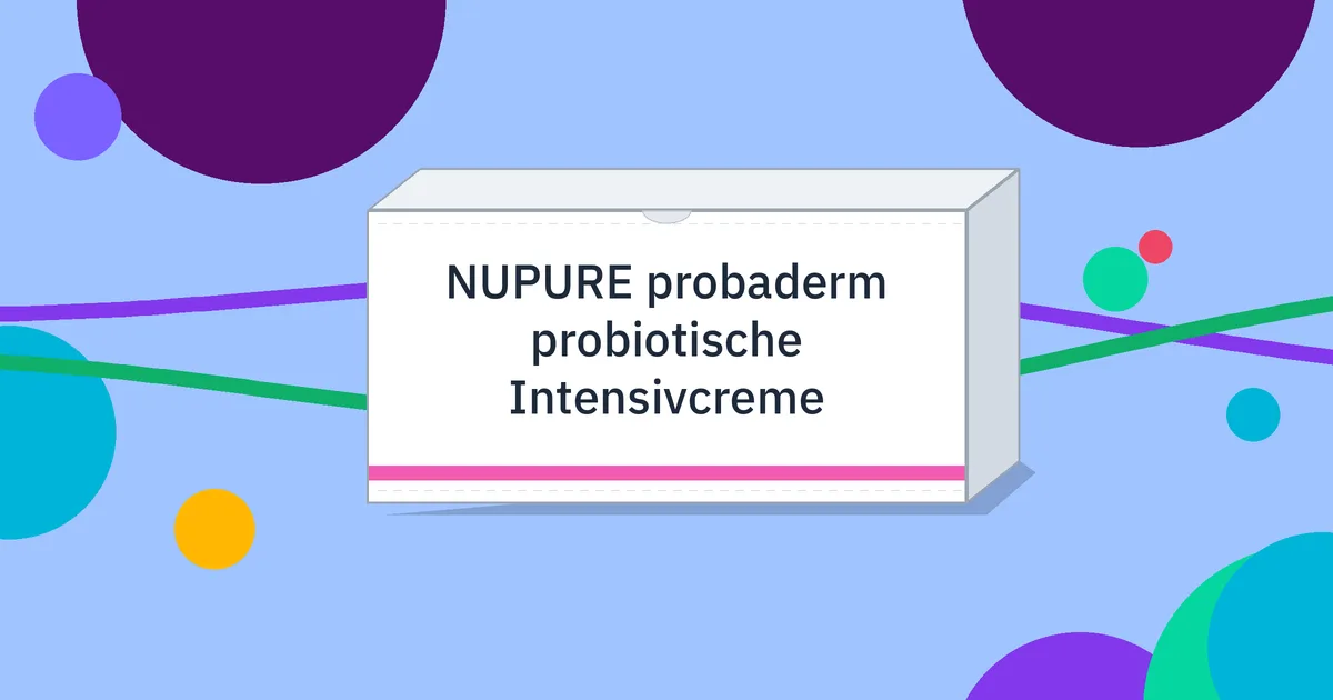 Symbolbild: Packung mit der Aufschrift NUPURE probaderm probiotische Intensivcreme (PZN 17178268) – Verfügbarkeit und Bezug in Apotheken in Frankfurt am Main