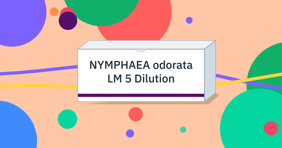 Symbolbild: Packung mit der Aufschrift NYMPHAEA odorata LM 5 Dilution (PZN 13621330) – Verfügbarkeit und Bezug in Apotheken in Frankfurt am Main