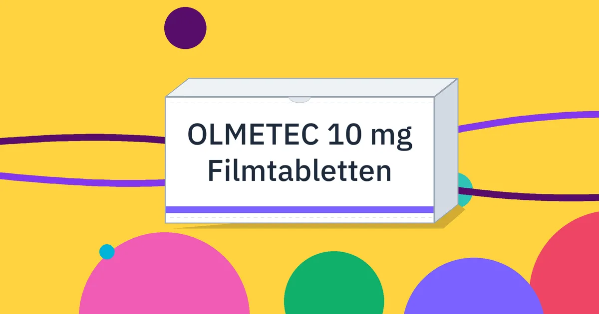 Symbolbild: Packung mit der Aufschrift OLMETEC 10 mg Filmtabletten (PZN 00497621) – Verfügbarkeit und Bezug in Apotheken in Frankfurt am Main