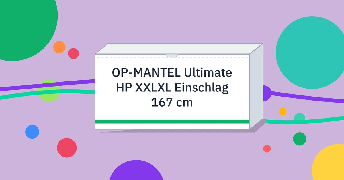 Symbolbild: Packung mit der Aufschrift OP-MANTEL Ultimate HP XXLXL Einschlag 167 cm (PZN 04703359) – Verfügbarkeit und Bezug in Apotheken in Frankfurt am Main