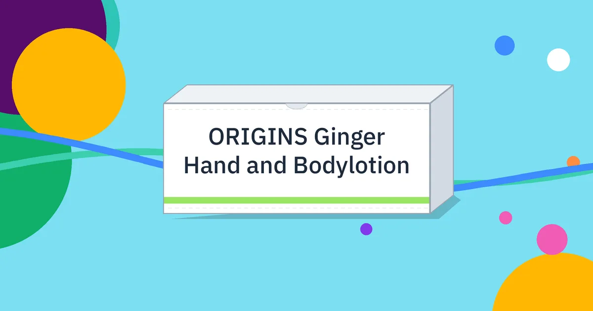 Symbolbild: Packung mit der Aufschrift ORIGINS Ginger Hand and Bodylotion (PZN 20102949) – Verfügbarkeit und Bezug in Apotheken in Frankfurt am Main