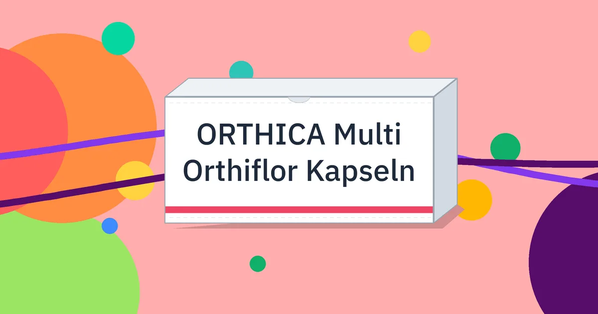 Symbolbild: Packung mit der Aufschrift ORTHICA Multi Orthiflor Kapseln (PZN 20414927) – Verfügbarkeit und Bezug in Apotheken in Frankfurt am Main