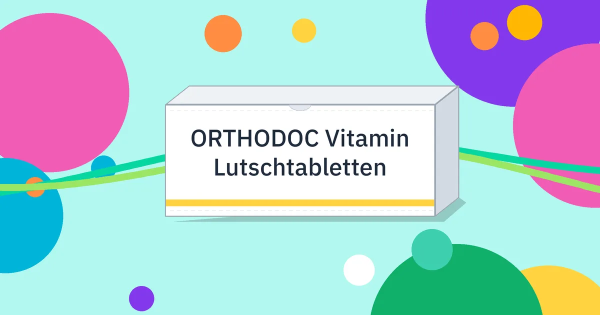 Symbolbild: Packung mit der Aufschrift ORTHODOC Vitamin Lutschtabletten (PZN 10538077) – Verfügbarkeit und Bezug in Apotheken in Frankfurt am Main