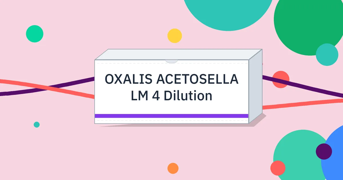 Symbolbild: Packung mit der Aufschrift OXALIS ACETOSELLA LM 4 Dilution (PZN 13628852) – Verfügbarkeit und Bezug in Apotheken in Frankfurt am Main