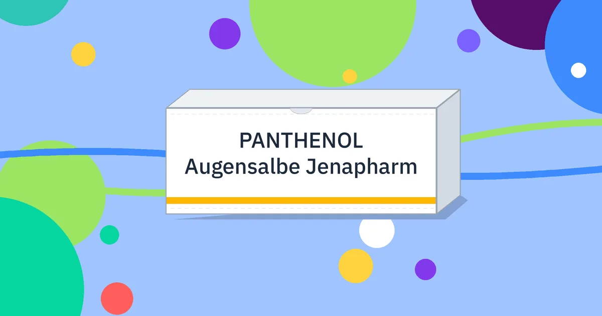 Symbolbild: Packung mit der Aufschrift PANTHENOL Augensalbe Jenapharm (PZN 03524531) – Verfügbarkeit und Bezug in Apotheken in Frankfurt am Main
