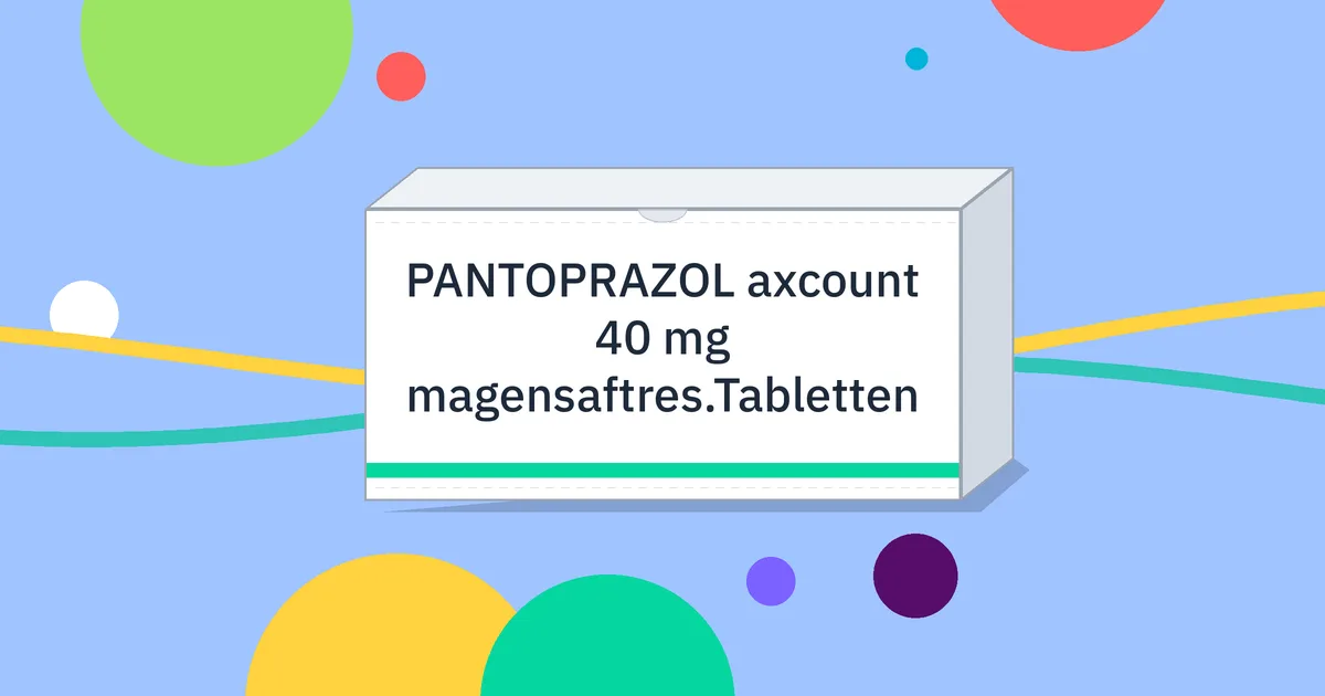 Symbolbild: Packung mit der Aufschrift PANTOPRAZOL axcount 40 mg magensaftres.Tabletten (PZN 11868405) – Verfügbarkeit und Bezug in Apotheken in Frankfurt am Main