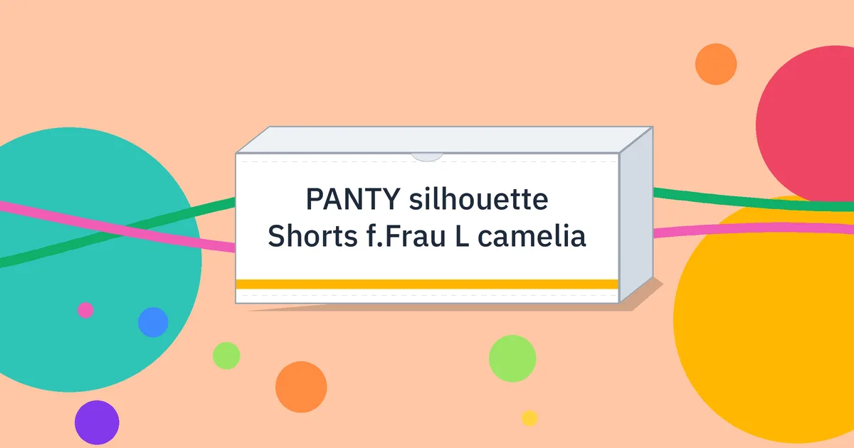 Symbolbild: Packung mit der Aufschrift PANTY silhouette Shorts f.Frau L camelia (PZN 16192125) – Verfügbarkeit und Bezug in Apotheken in Frankfurt am Main