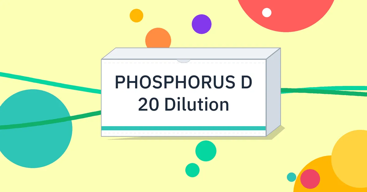 Symbolbild: Packung mit der Aufschrift PHOSPHORUS D 20 Dilution (PZN 02124172) – Verfügbarkeit und Bezug in Apotheken in Frankfurt am Main