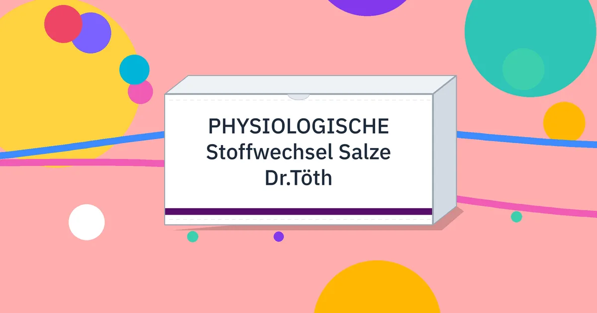 Symbolbild: Packung mit der Aufschrift PHYSIOLOGISCHE Stoffwechsel Salze Dr.Töth (PZN 01797816) – Verfügbarkeit und Bezug in Apotheken in Frankfurt am Main